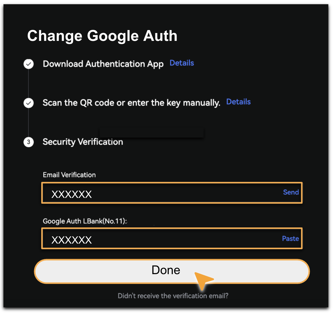 How to Reset Google Auth in LBank? (Web)